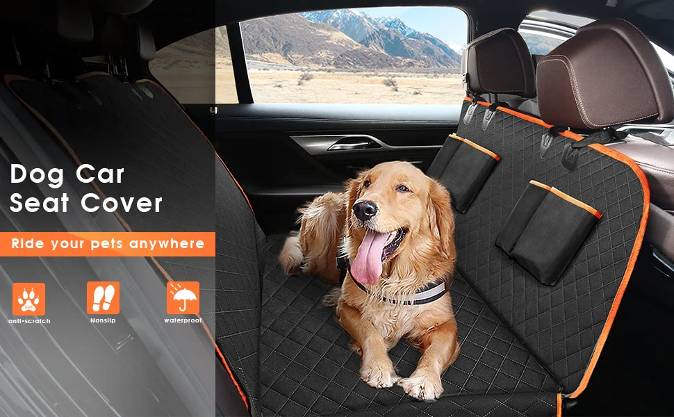 Dog Car Seat Cover for Pets 100% Waterproof Hammock Scratch Proof Nons ...