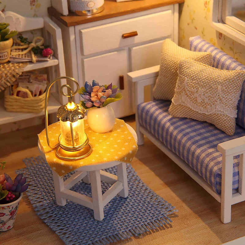 Kitten Mini Doll House 3D Puzzle Assembly Model oden Crafts Gifts ...